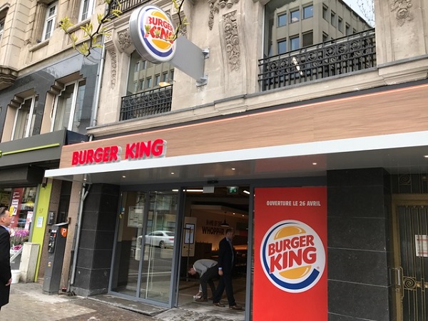 Brand New Burger King Opens by Luxembourg Gare